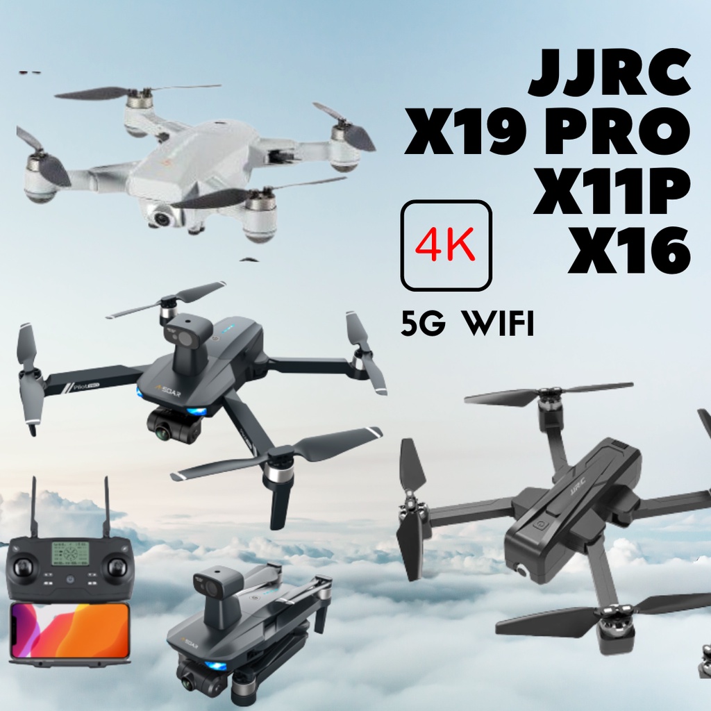 Jual Drone Kamera JJRC X19 PRO X11P X16 5G GPS 4K HD Dual Camera EIS Gimbal | Shopee Indonesia