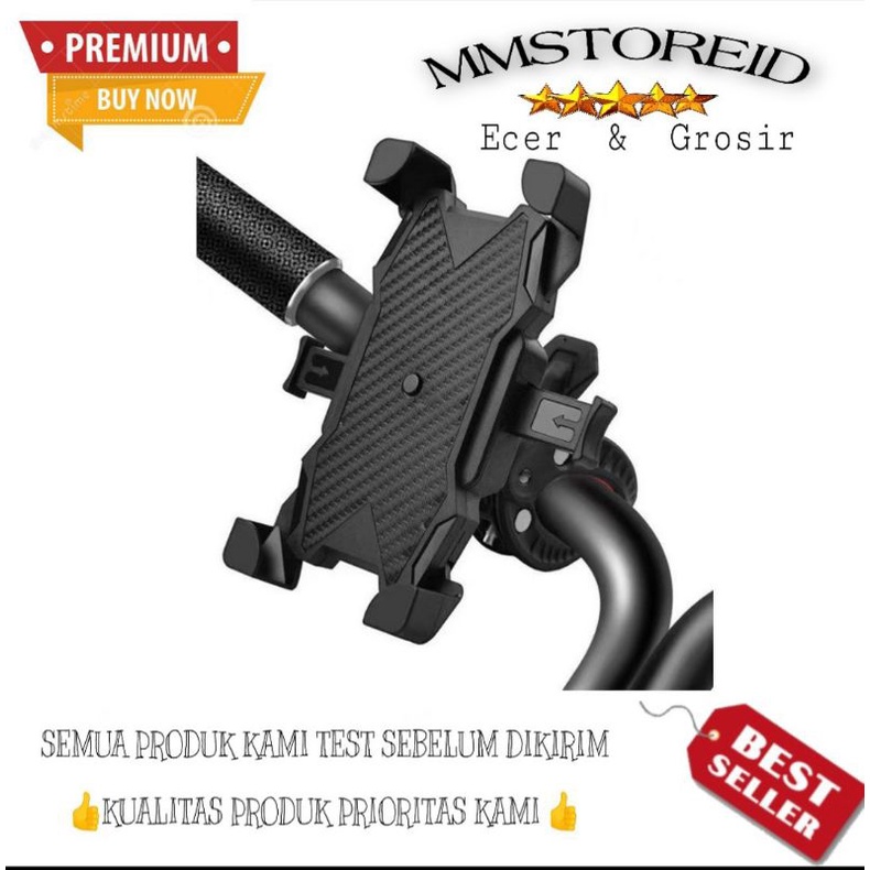 Jual MM - Holder Hp Stang Motor HM 16 360° Rotation Phone Holder Sepeda HM 16 Smartphone Kokoh ...