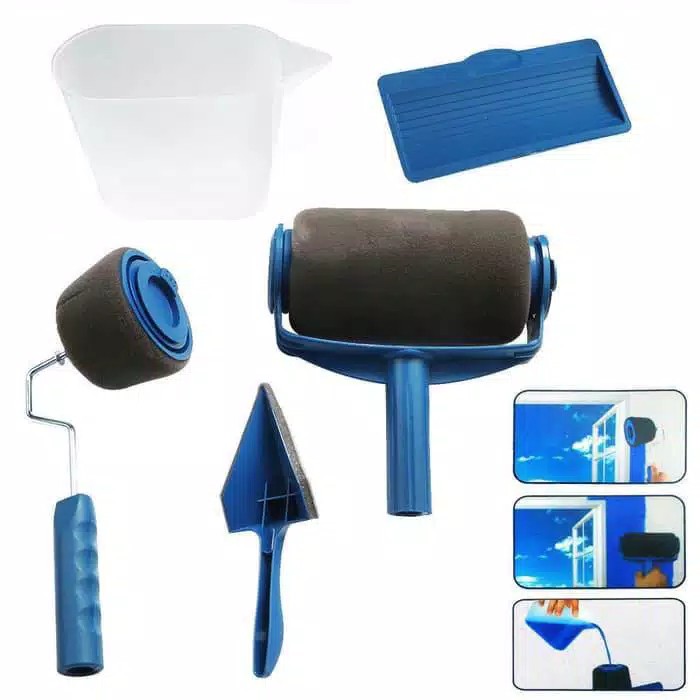 Jual Paket Kuas Roll cat Tembok Alat Roller Cat Tembok Terlengkap ...