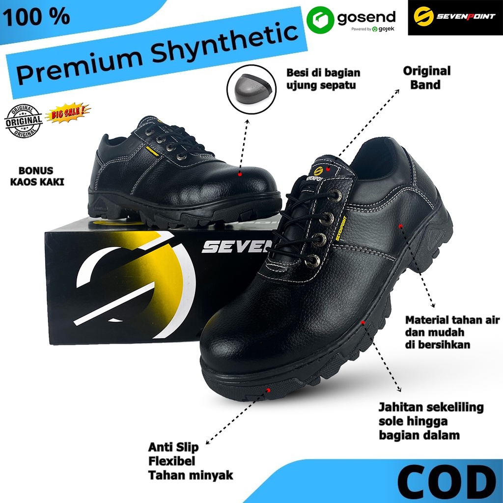 Jual Sepatu Safety Boots Original Pria Wanita Sefty Shoes Kerja ...