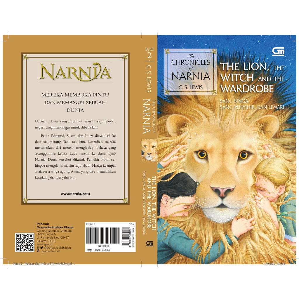 Jual THE CHRONICLES OF NARNIA #2 THE LION, THE WITCH AND THE WARDROBE (SANG SINGA, SANG PENYIHIR ...