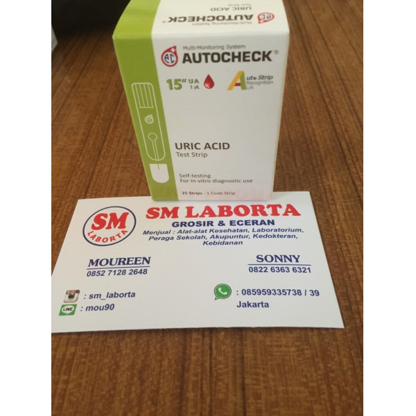 Jual strip autocheck ua uric acid asam urat 25 strip | Shopee Indonesia