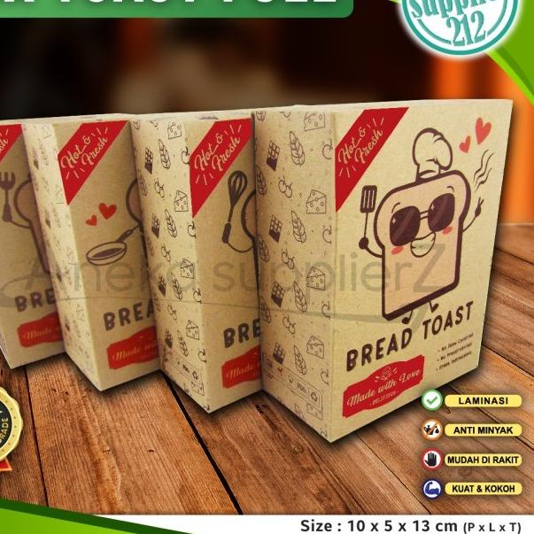 Jual Box Toast - Dus Roti Bakar -FULL - Mr-Mrs TOAST ed - KRAFT COKLAT ...