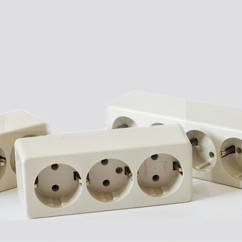 Jual Terminal Stop Kontak Tiga 3 lubang colokan tanpa kabel | Shopee ...