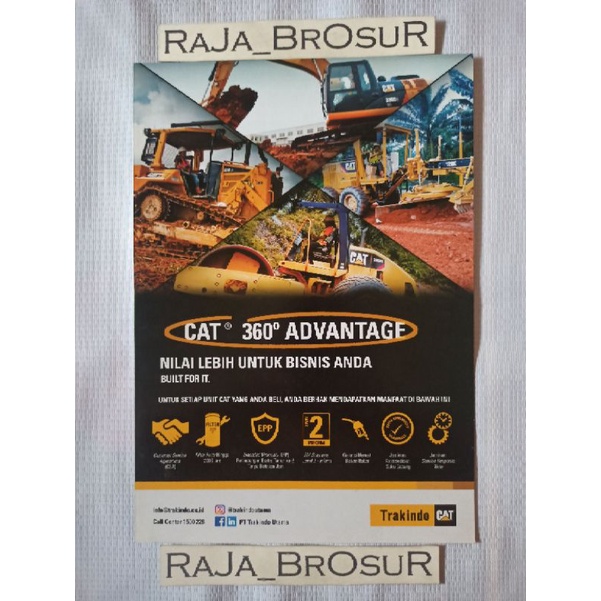 Jual Poster brosur alat berat Trakindo Caterpillar CAT 320D2GC ...