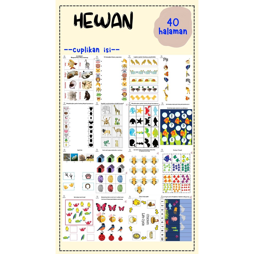 Jual WORKSHEET ANAK 2 3 4 5 6 tahun Lembar Kerja ANGKA MATEMATIKA ...