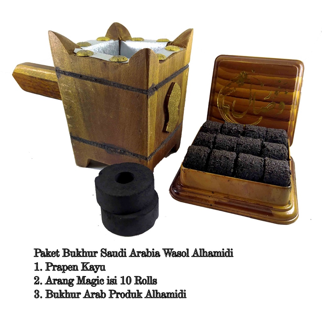 Jual Paket Buhur khas Arab | bukhur Wasol Alhamidi 50gr - Prapen Kayu ...
