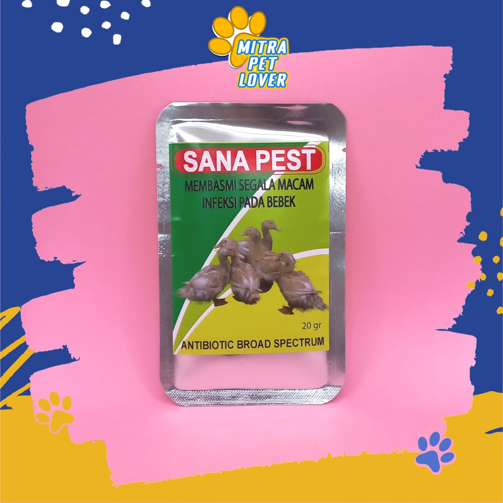 Jual ANTI INFEKSI BEBEK - SANA PEST 20GR- OBAT ANTIBIOTIK MEMBASMI ...