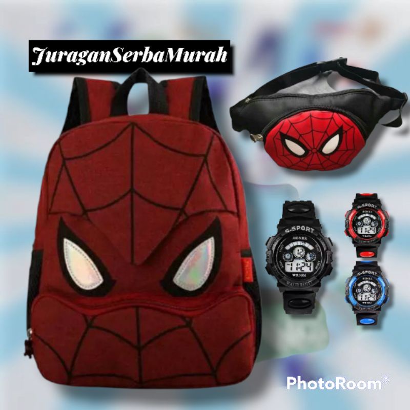 Jual Tas Ransel Sekolah Anak Laki-Laki TK SD Karakter Spiderman Murah | Shopee Indonesia