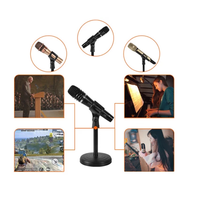 Jual Stand Microphone Holder Meja Disc 360 Derajat Dudukan Mic ready ...