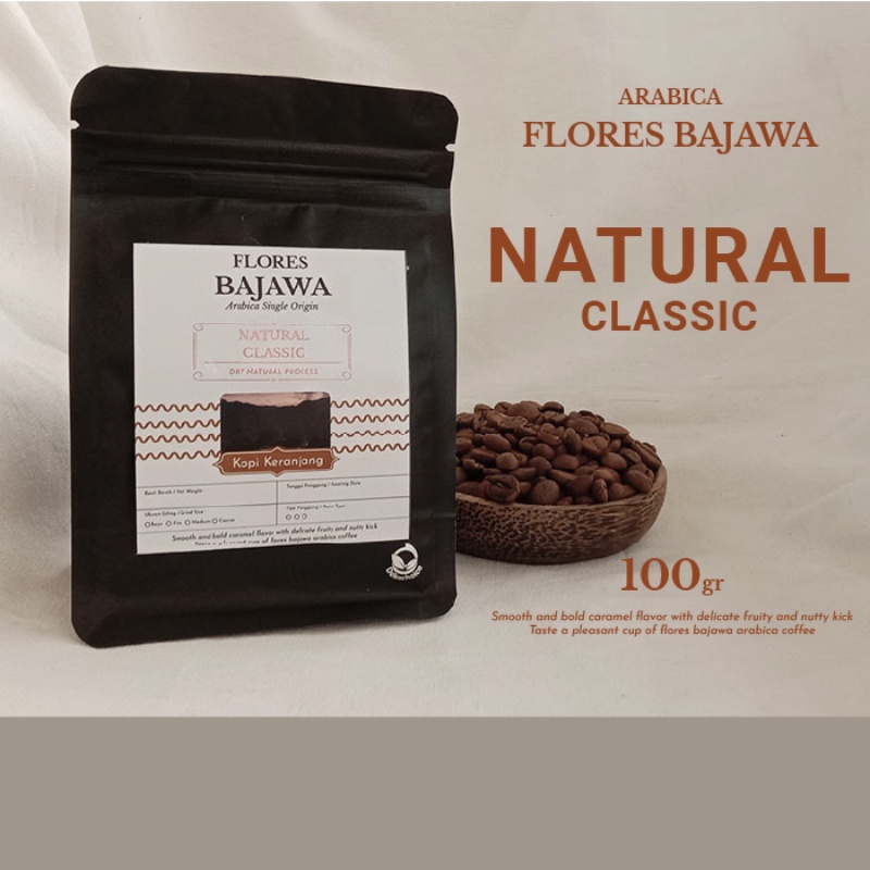 Jual Arabica Flores Bajawa Natural Classic Kopi Bean, Bubuk 100-200gr ...