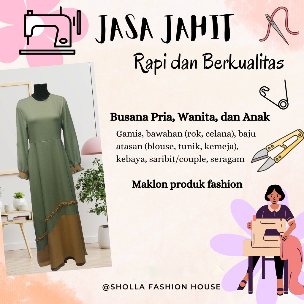 Jual Jasa jahit baju/ jasa jahit baju murah/ jasa jahit baju custom ...