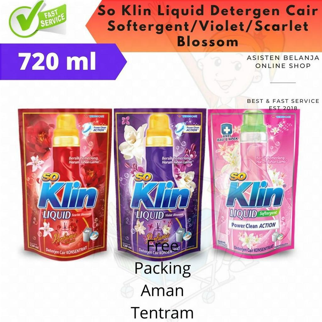 Jual So Klin Liquid Scarlet Blossom Violet Blossom Softergent Pink 750 ...