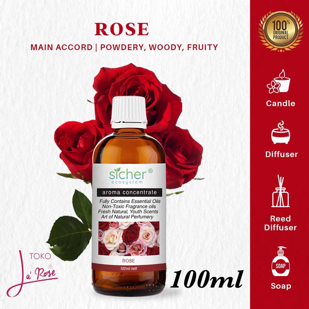 Jual Sicher Aromatherapy Rose Essential Oil Natural Aroma Terapi Minyak ...
