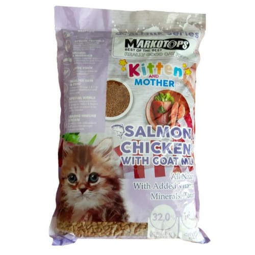 Jual MARKOTOPS KITTEN MOTHER SALMON CHICKEN WITH GOAT MILK 1KG ...