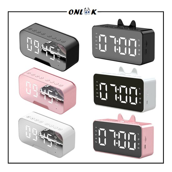 Jual Speaker Jam Bluetooth Portable Q5 Q9 LED Digital Alarm + Phone ...