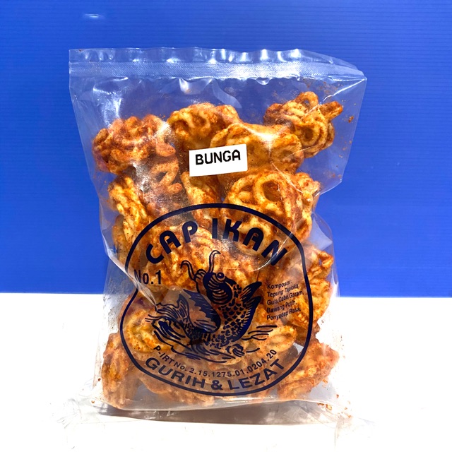 Jual Kerupuk cap ikan bunga / Keripik bunga cap ikan / kerupuk bunga ...