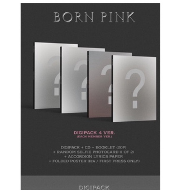 Jual [ BACA DESKRIPSI ] dp album blackpink BORN PINK digipack vers ...