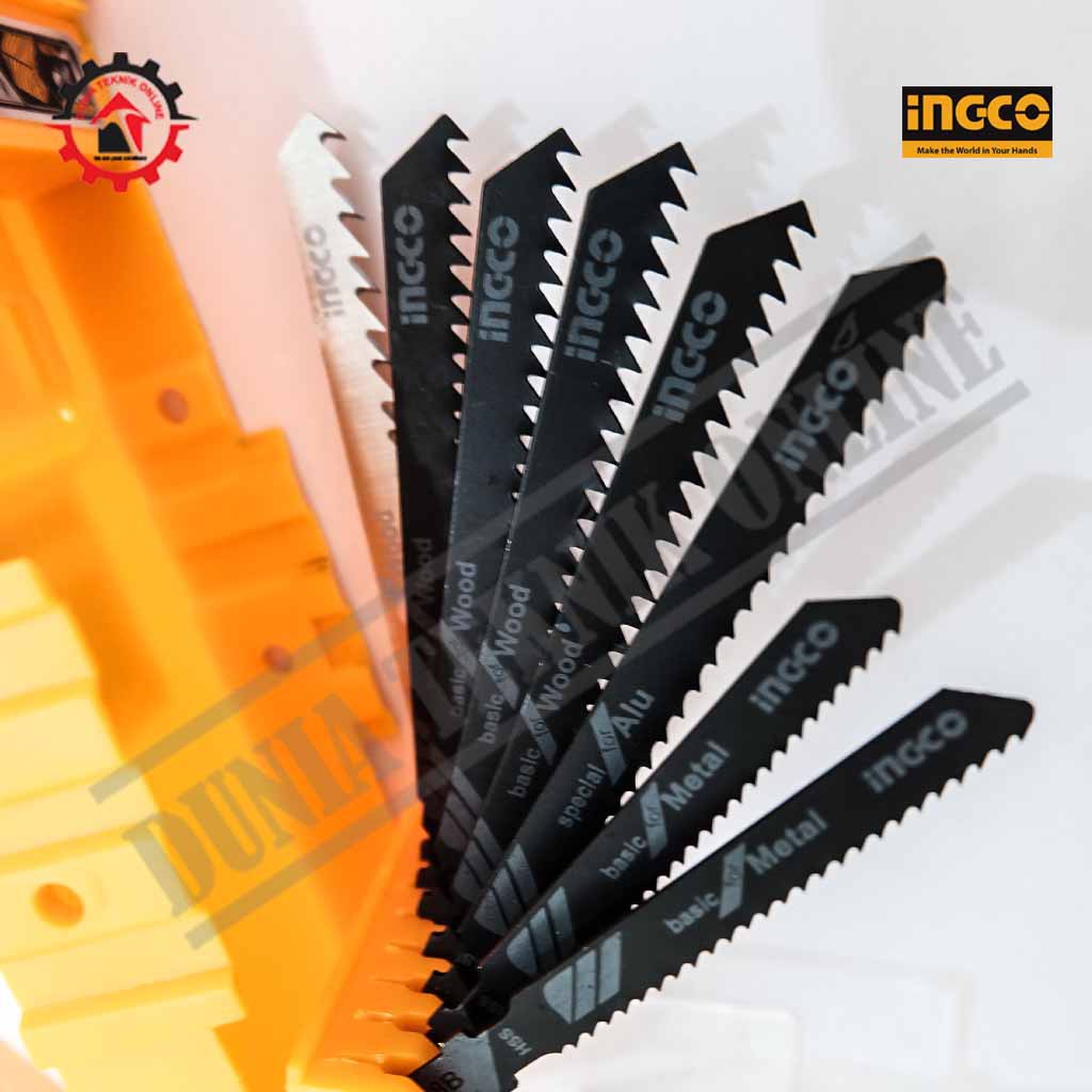 Jual Mata Pisau Jig Saw Blades Set INGCO Mata Jigsaw Aluminium Kayu ...