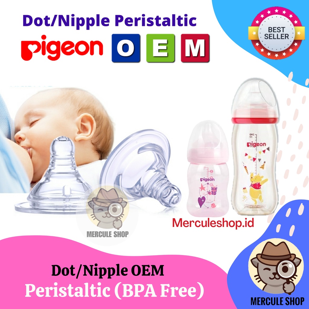Jual DOT/NIPPLE PERISTALTIC UNTUK PIGEON WIDE NECK (NIPPLE PIGEON OEM) | Shopee Indonesia