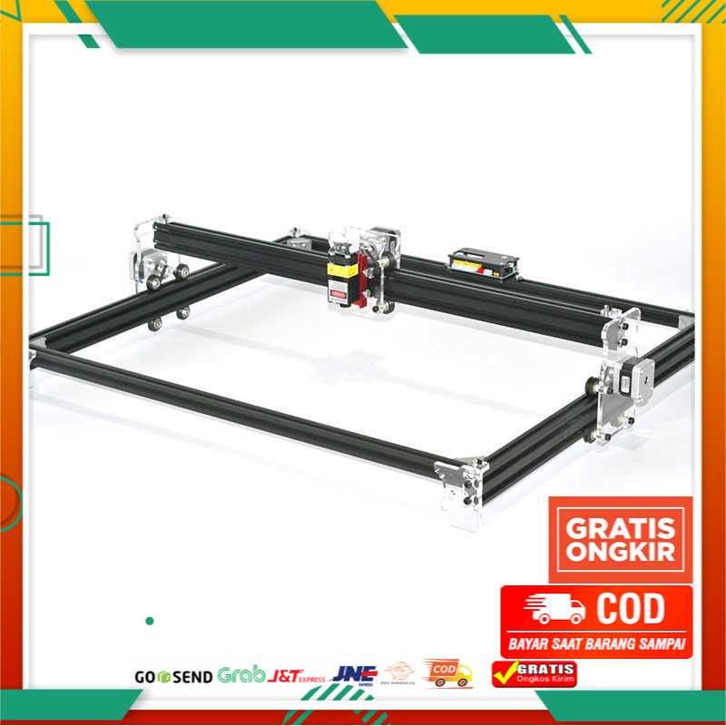 Jual Mesin Grafir Laser CNC Printer Gravir 3D Ukir Kayu Engraving 500mW - DVP6550 - Black ...