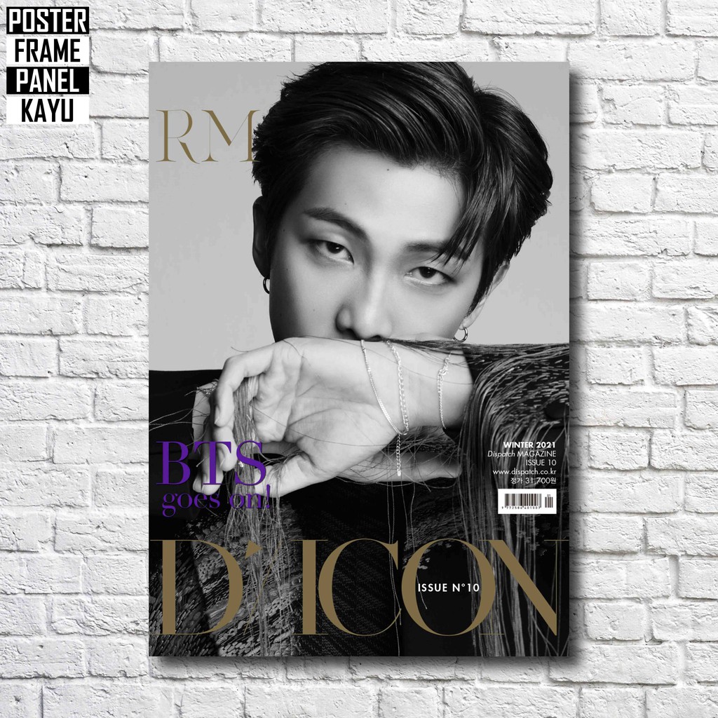 Jual Poster BTS RM DICON Frame Kayu Solid A4 RM136 | Shopee Indonesia
