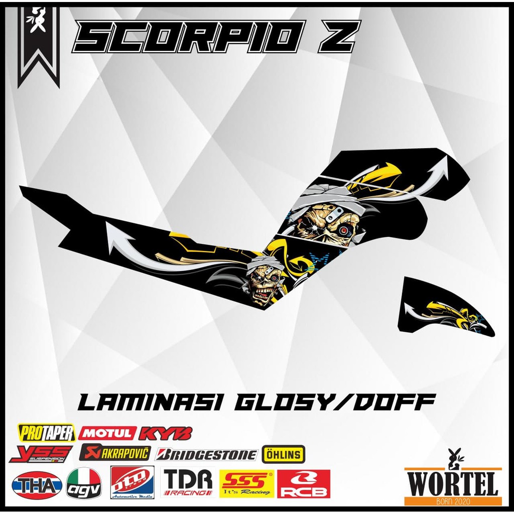 Jual Striping Scorpio Z-Stiker Lis Decal Motor Scorpio Z Tengkorak v1 ...