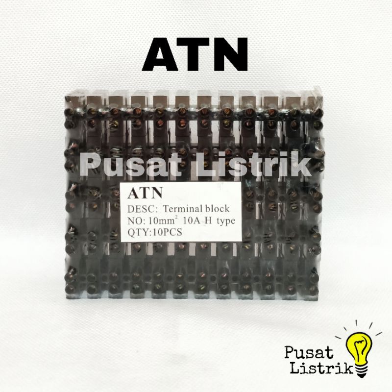Jual Terminal Blok 6mm 10mm 16mm 25mm Hitam ATN/Cosmo Sambungan Kabel ...