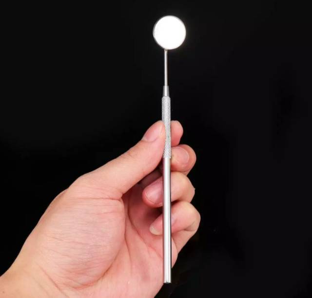 Jual DENTAL KACA MULUT GIGI + GAGANG 1 SET DENTAL MIRROR + HANDLE ...