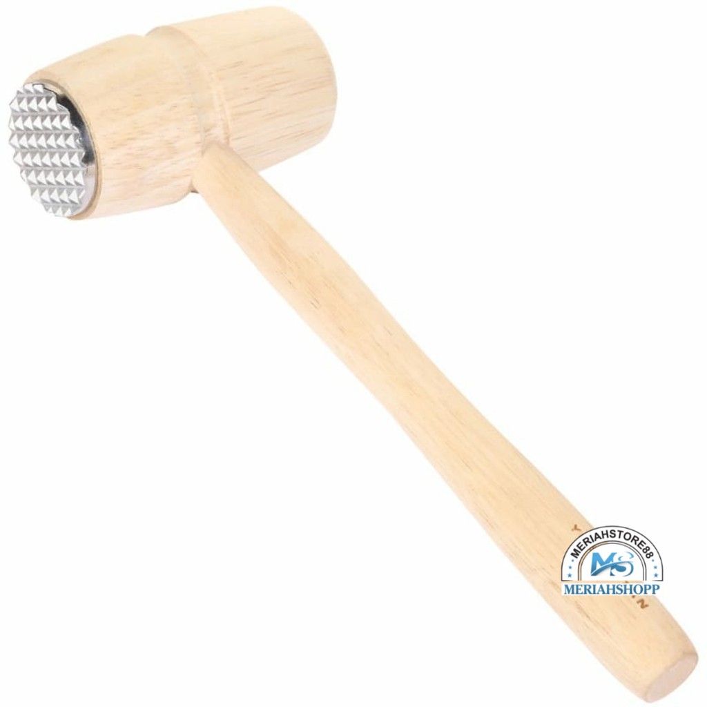 Jual Palu Pelunak Daging Steak 2 Sisi Aluminum Metal Kayu Pelembut ...