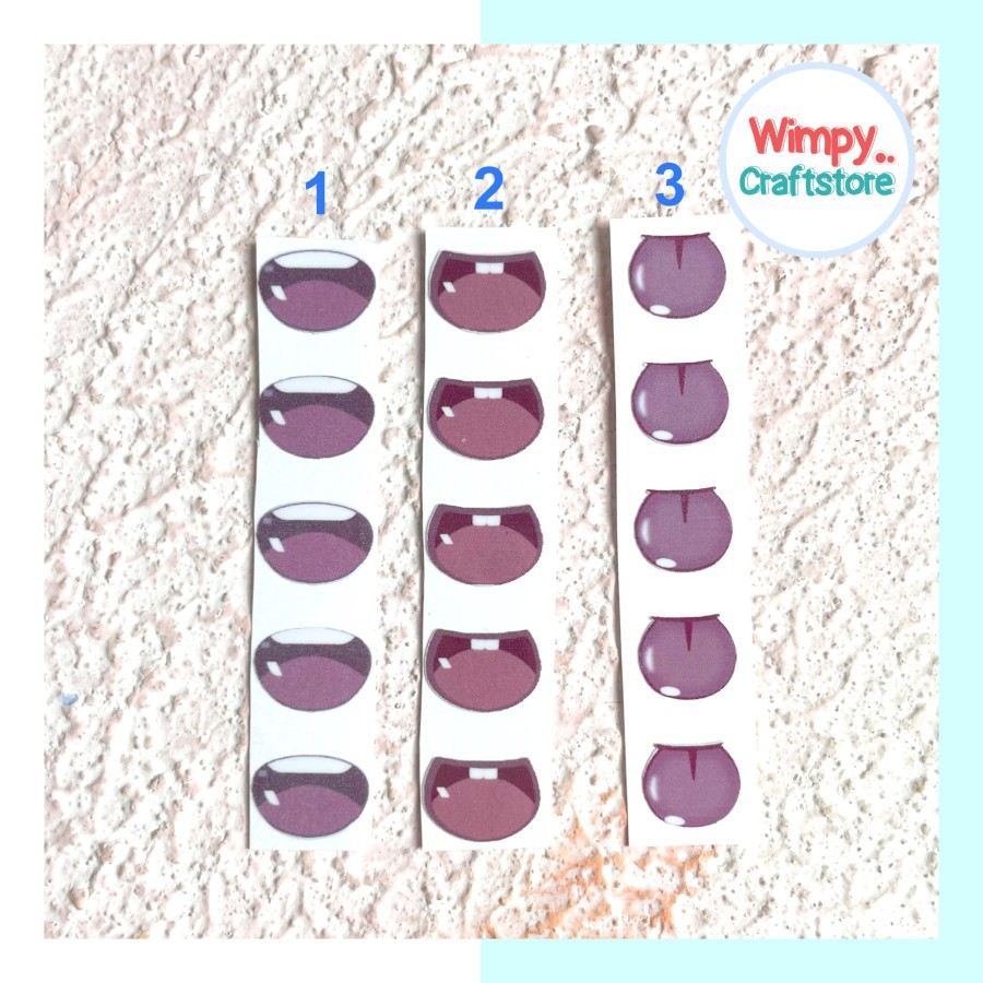 Jual Wimpy Sticker Mulut Boneka Amigurumi Clay Nendoroid Fondant 24 ...