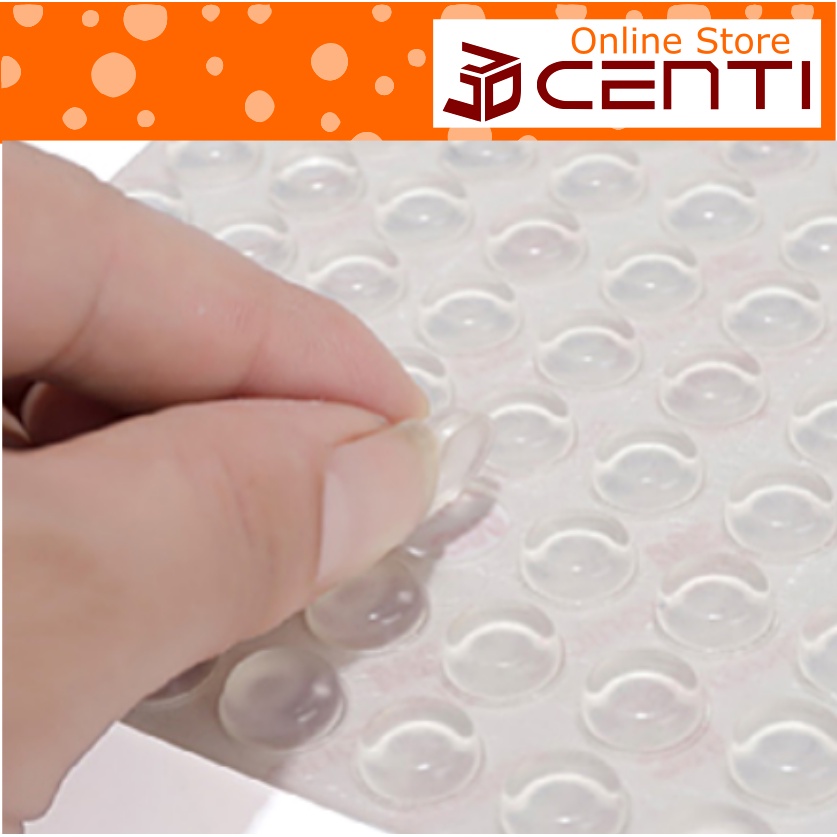 Jual Rubber feet Bulat bening Pengganjal Karet Kaki Meja anti slip ...