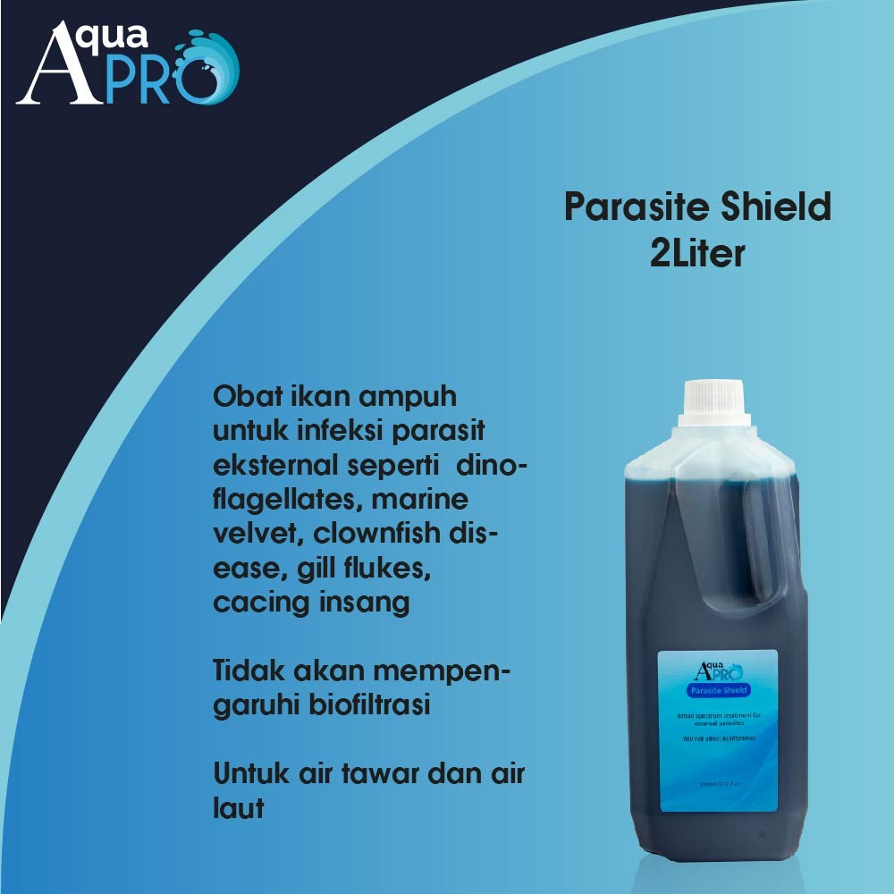 Jual AquaPro Parasite Shield 2L Obat Parasit Ikan | Shopee Indonesia