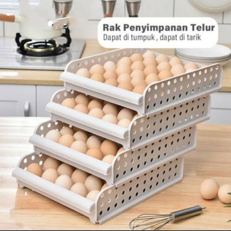 Jual Egg Box Rak Tempat Penyimpanan Telur Rak Telur Plastik Box Telur ...