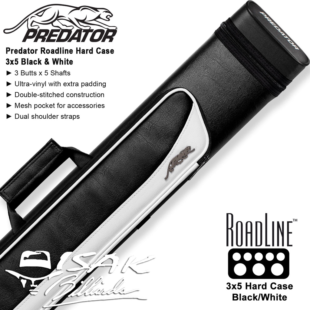 Jual Predator Roadline 3x5 Hard Cue Case | Black & White Tas Stick ...