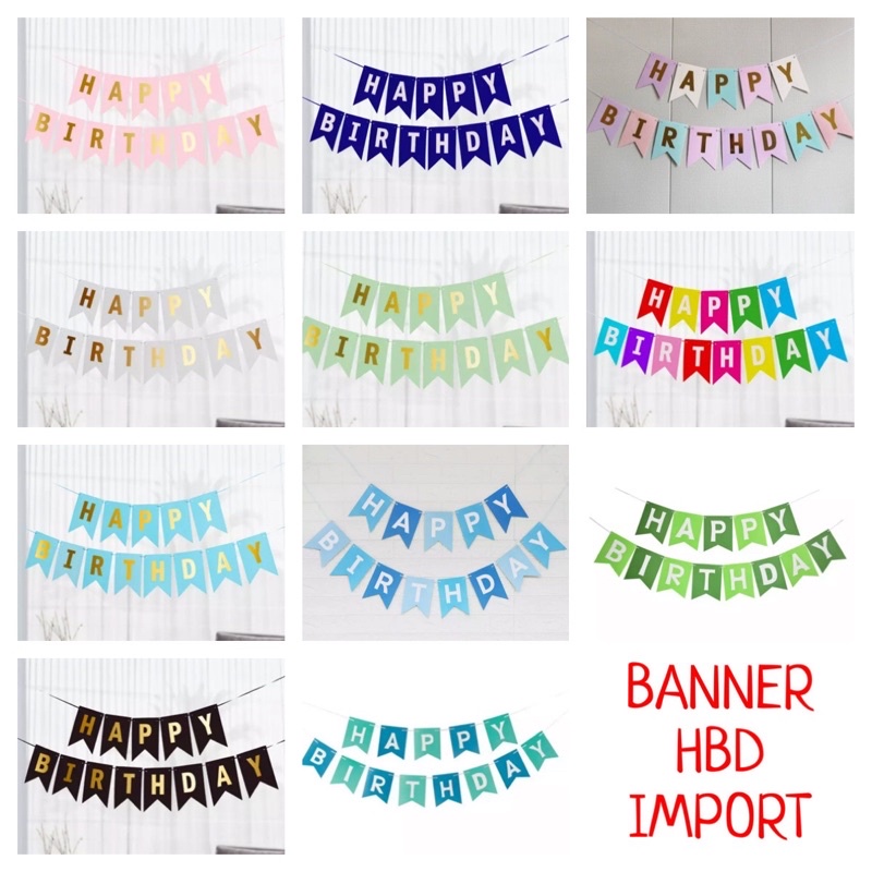 Jual BANNER HBD IMPORT | Shopee Indonesia