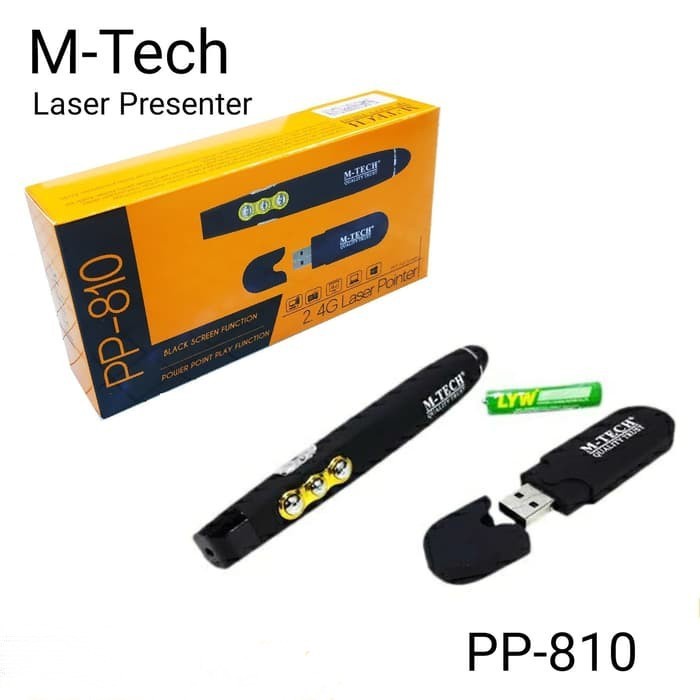 Jual M-TECH PP-810 LASER POINTER Wireless Presenter with Laser Pointer ...