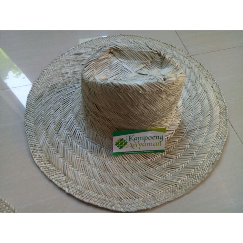 Jual Topi Pandan Pria Koboy Anyaman Pandan | Shopee Indonesia