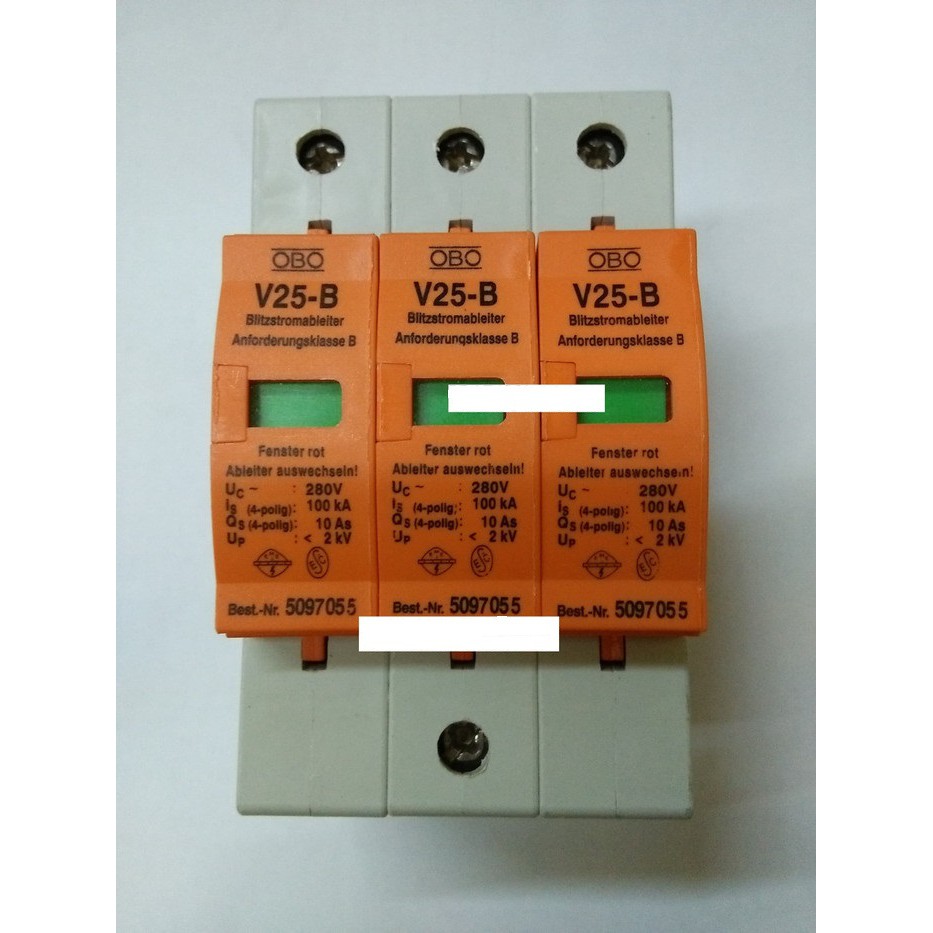 Jual Surge Arrester OBO V25-B 3 Phase / Surge Arrester OBO 3P V25-B ...