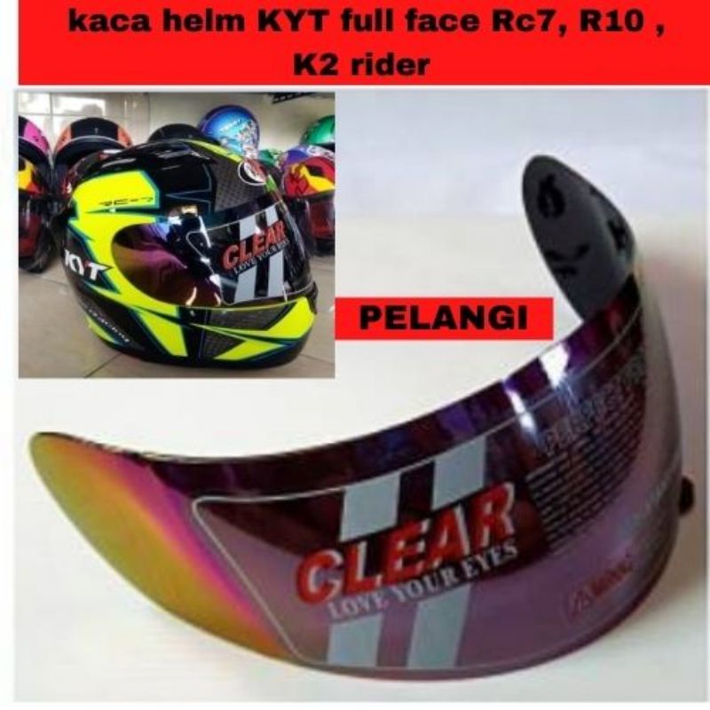 Jual kaca helm kyt rc7 / kaca kyt rc seven / kaca kyt k2rider merek ...