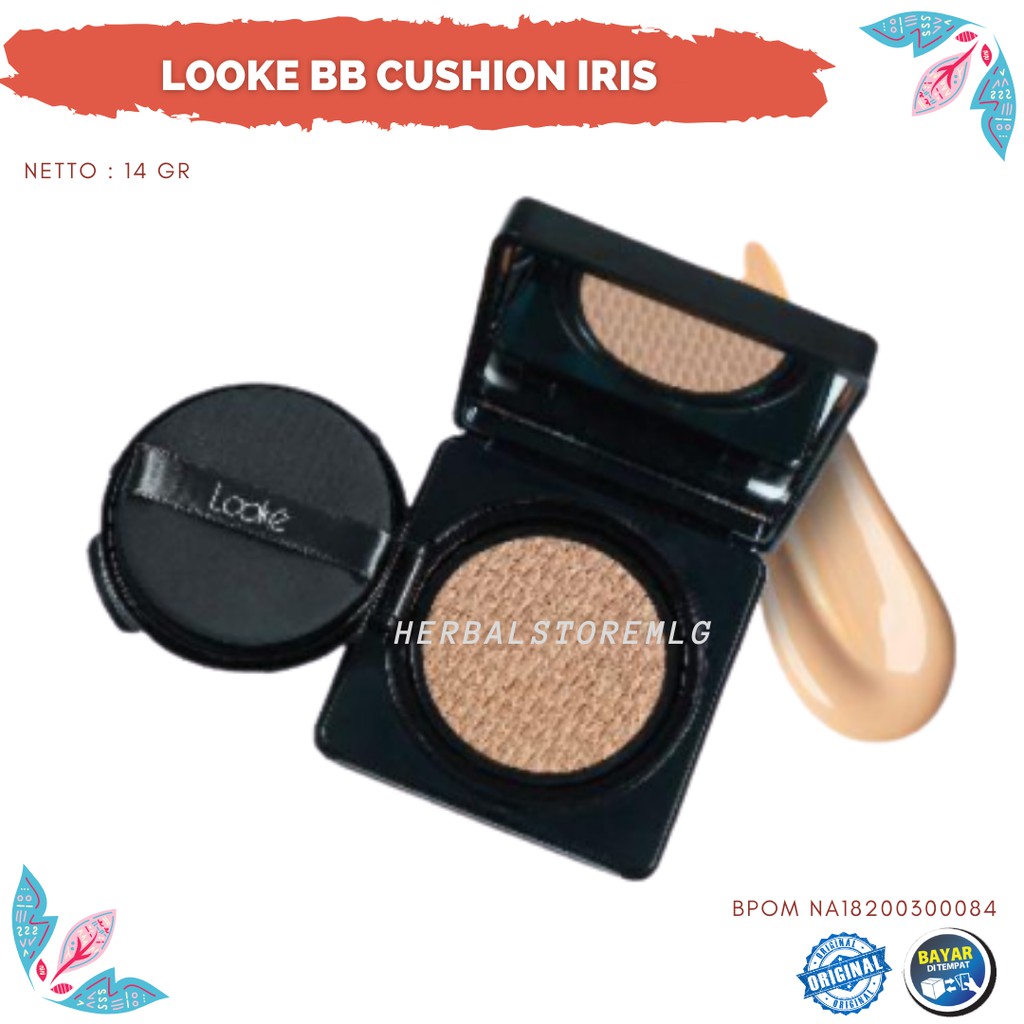 Jual Looke Holy Flowless BB Cushion IRIS | Light Beige | Shopee Indonesia