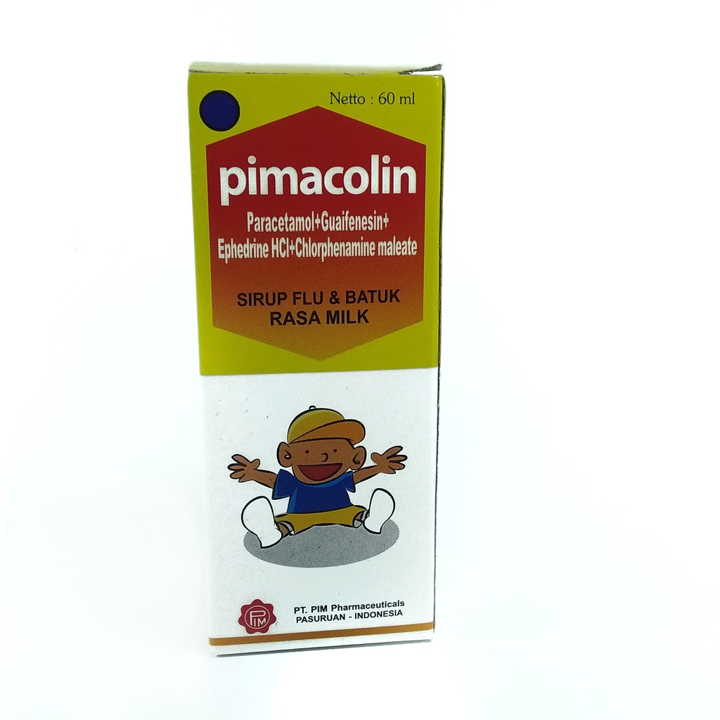 Jual OBAT BATUK - PIMACOLIN MILK COUGH SYRUP 60 ML | Shopee Indonesia