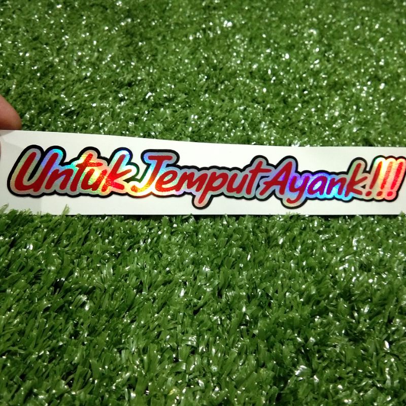 Jual sticker kata2 # untuk jemput ayank | Shopee Indonesia