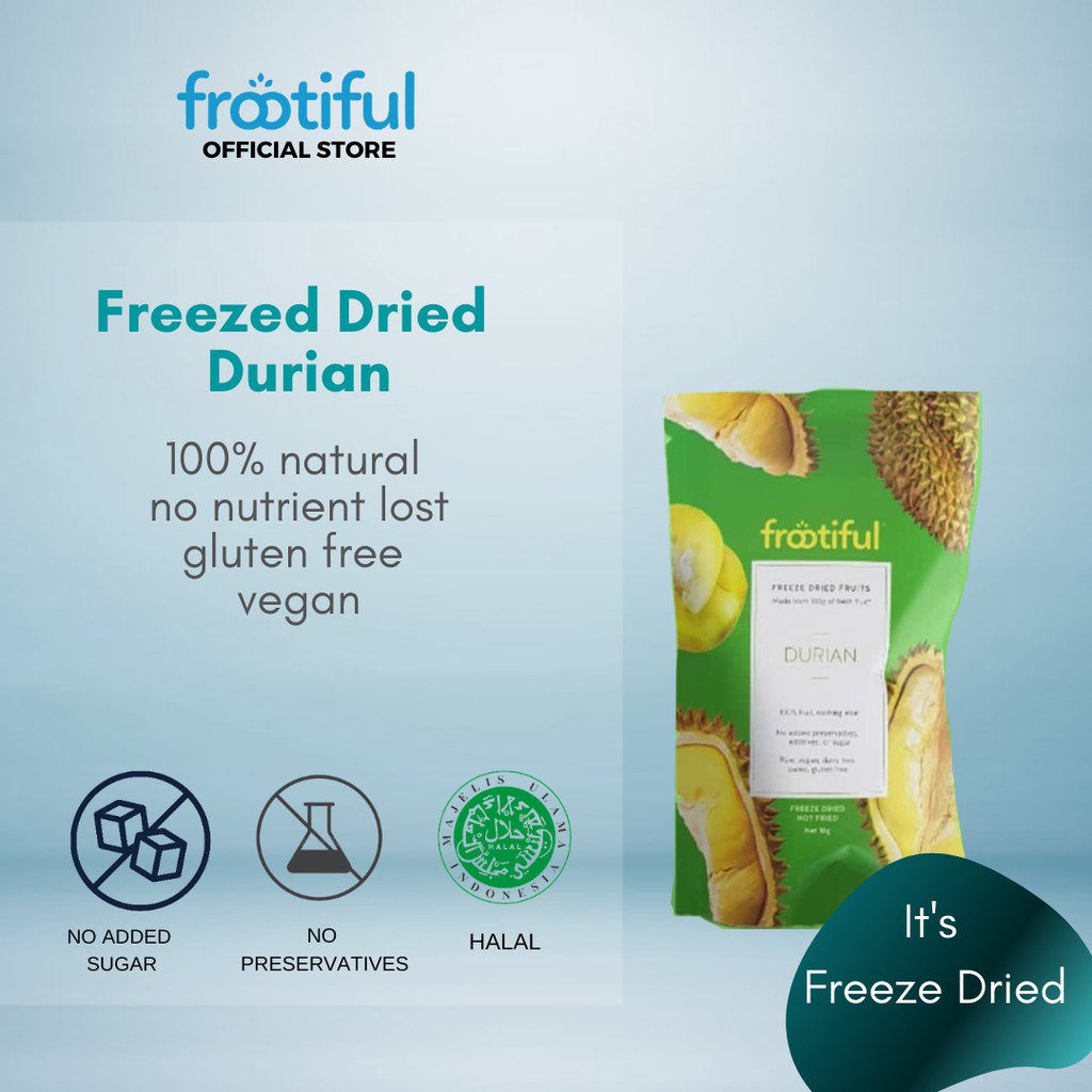 Jual Frootiful Freeze Dried Fruit Durian | Shopee Indonesia