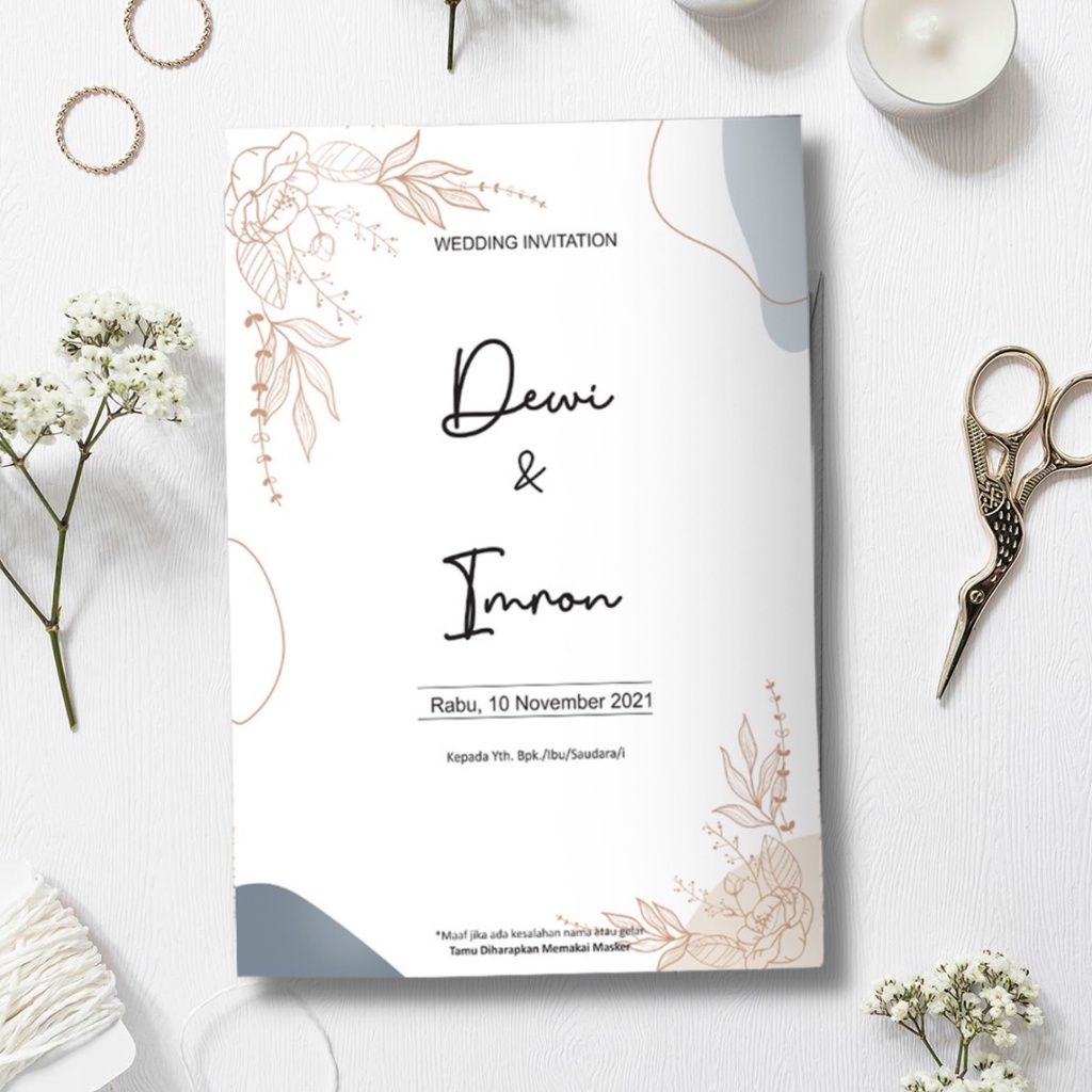 Jual Undangan Pernikahan Murah Elegan Rustic | Shopee Indonesia