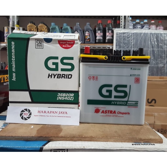 Jual AKI MOBIL GS ASTRA HYBRID NS40Z / 36B20R (35 AH) (BASAH) | Shopee ...