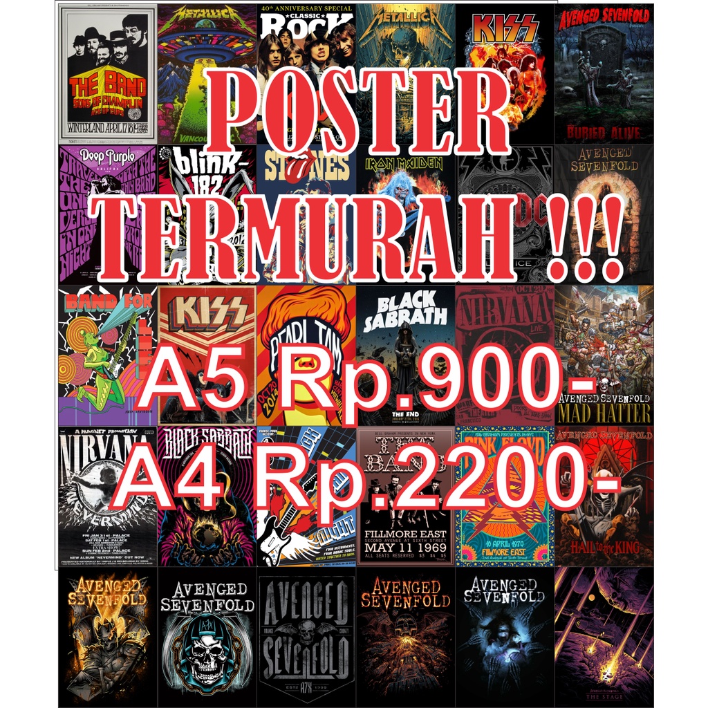 Jual Poster Dinding | Poster band | Poster TERMURAH | Shopee Indonesia