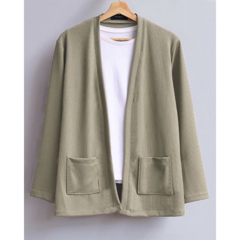 Jual Cardigan Basic Caroline Outer Wanita - Buayo Japang | Shopee Indonesia