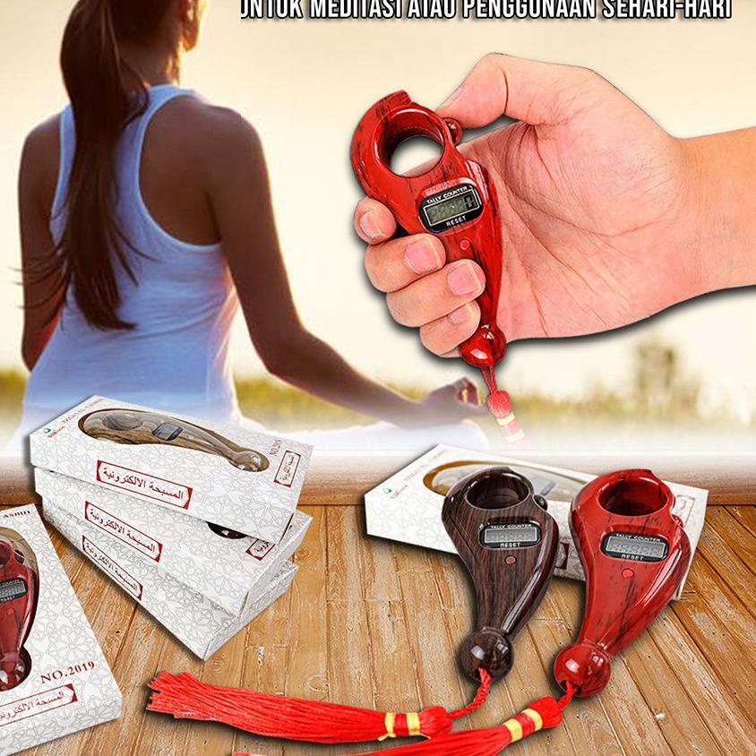 Jual MUSLIM TASBIH DIGITAL KAYU MANIK ALAT HITUNG LED DIGITAL TASBIH ...