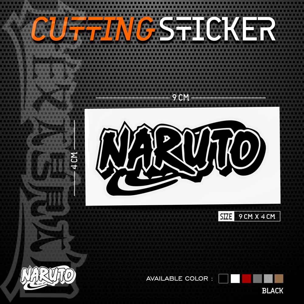 Jual Cutting Sticker Anime NARUTO Text Logo | Stiker Cutting Anime ...